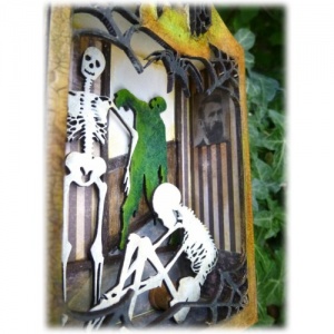 Skeleton Wood Shape style 1 for altered art and craft projects